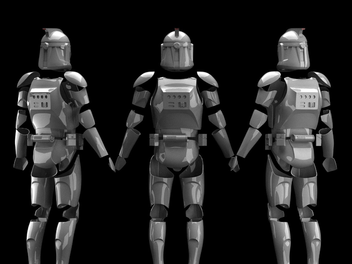 Clone Armor Phase1 Attack of the Clones Star Wars 3d - Etsy