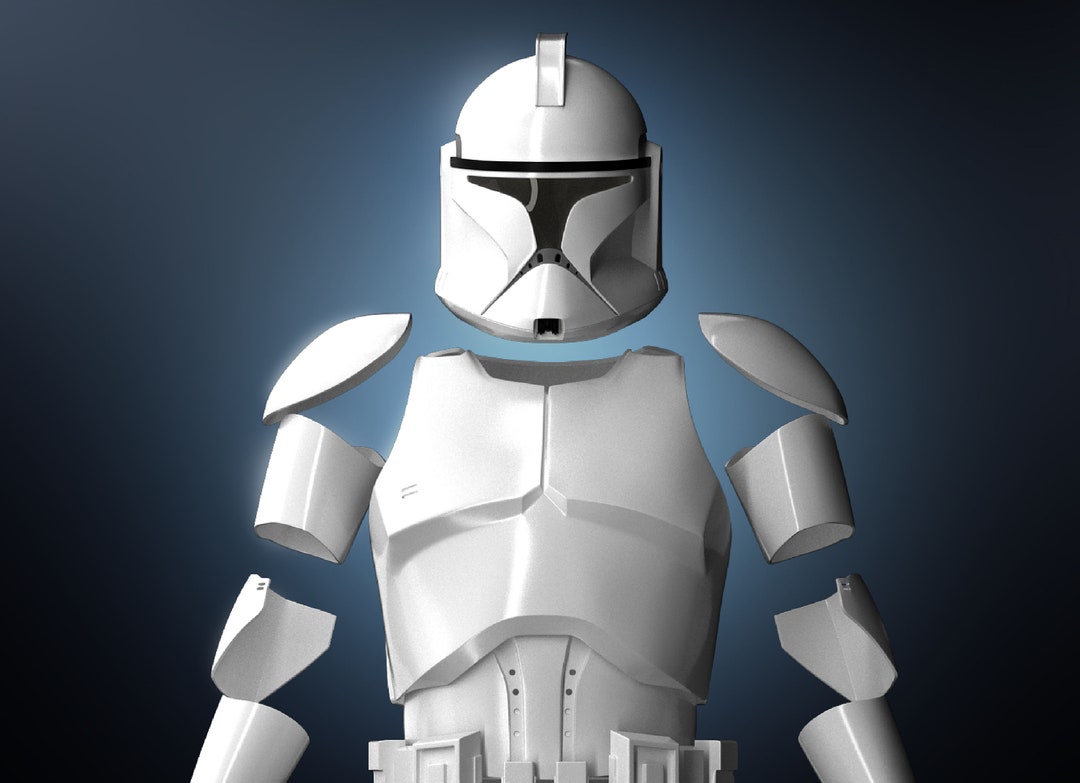Clone| Armor| Phase1 | Attack of the Clones| Star Wars| 3d Print Model ...