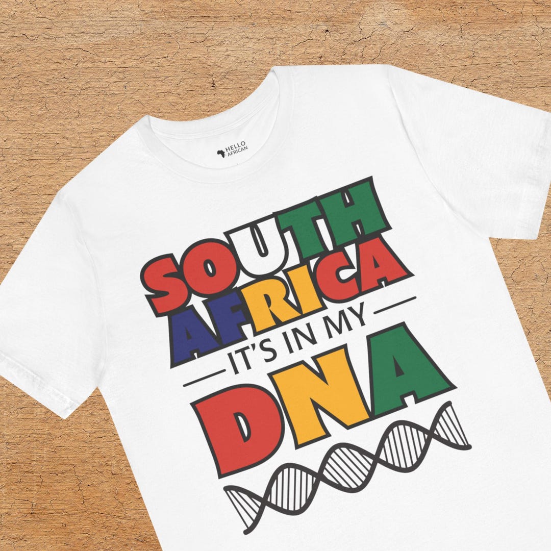 South Africa DNA Graphic T-shirt Celebrate Your Heritage in Style! - Etsy