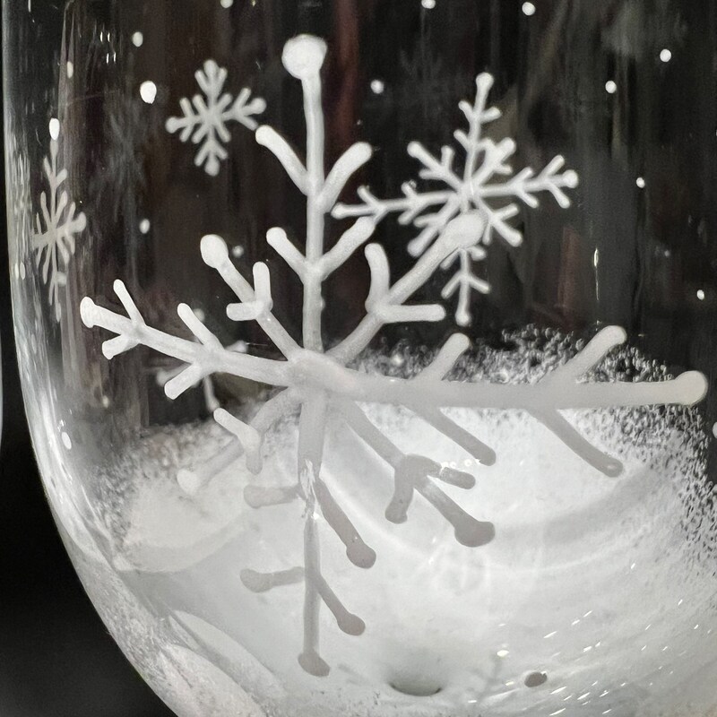 Snowflake Glassware - Etsy