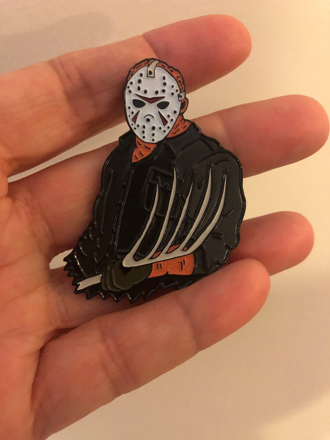 Jason Pitchfork Glow in the Dark Friday the 13th Soft Enamel Pin - Etsy
