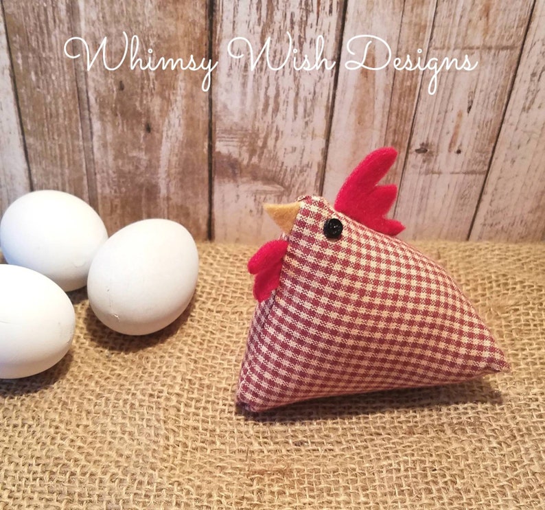 Pyramid Chicken / Rustic Gingham - Etsy