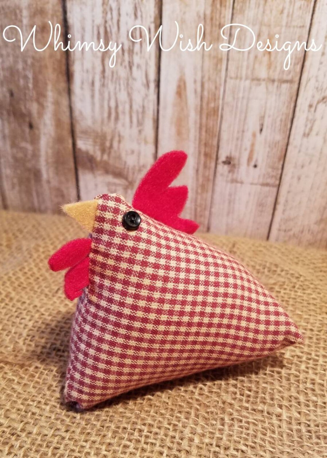Pyramid Chicken / Rustic Gingham - Etsy
