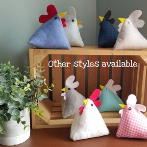 Pyramid Chicken / Denim - Etsy