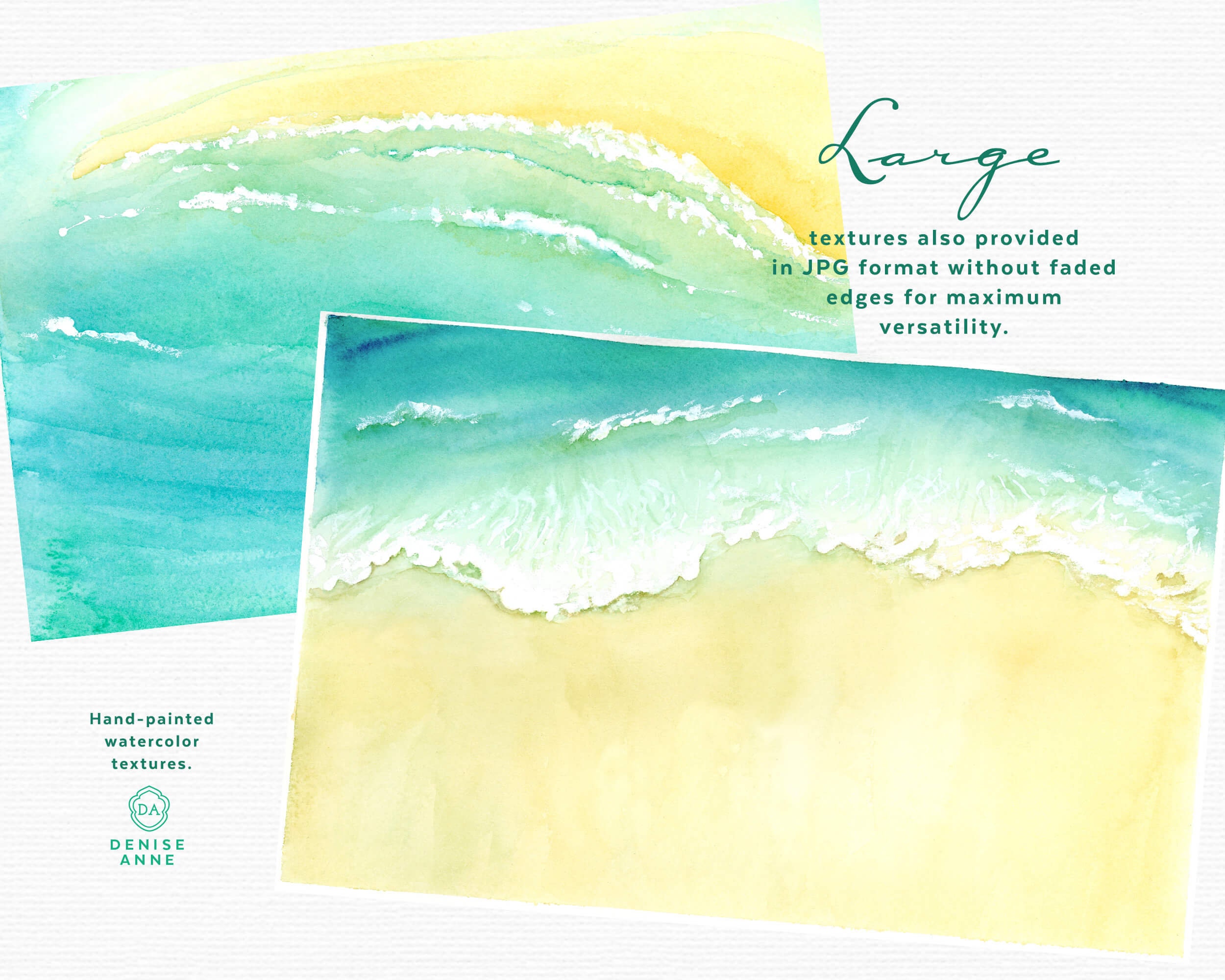 Watercolor Ocean Wave Clipart Beach Clipart Sea Clipart - Etsy