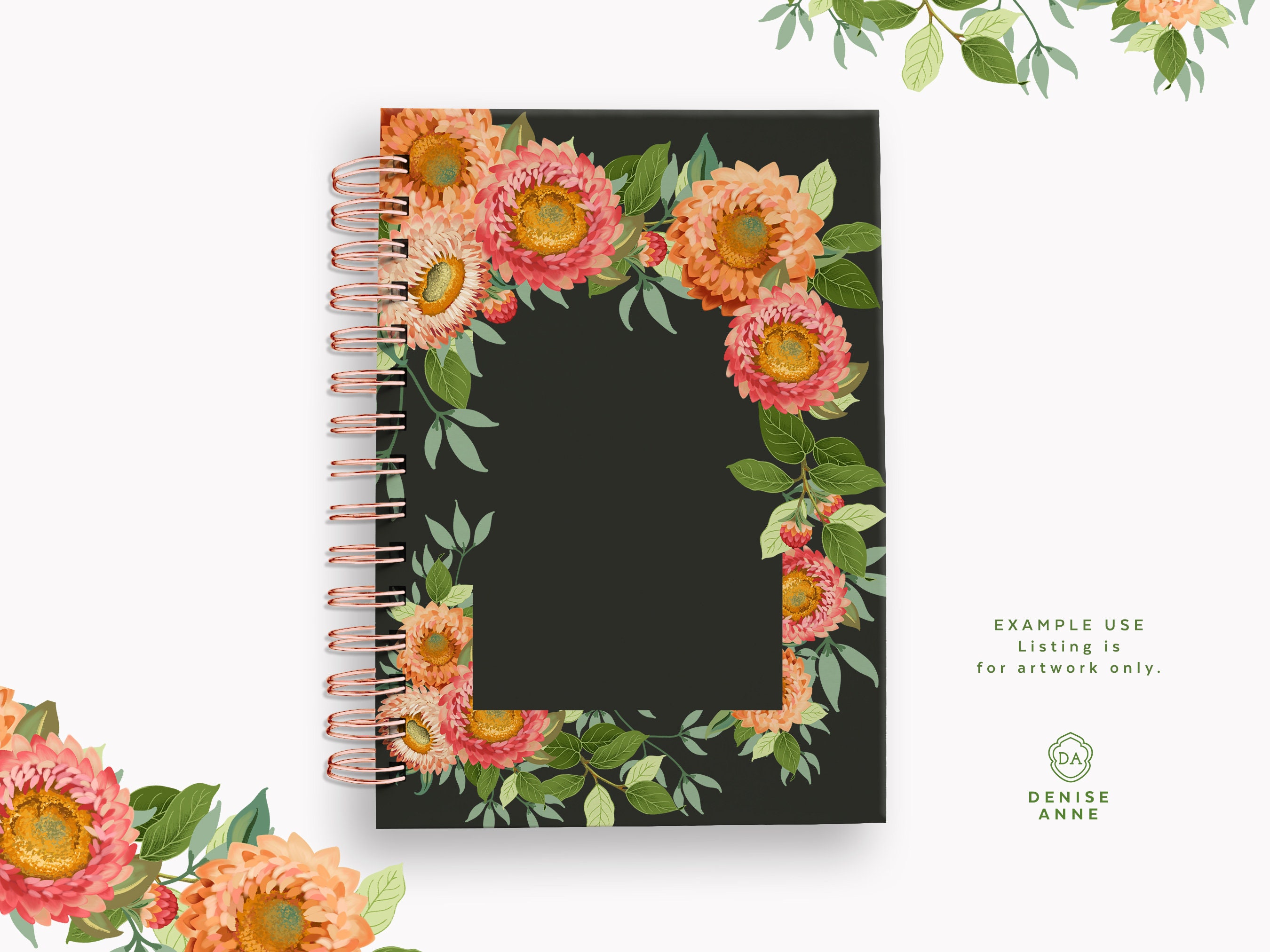 Wildflower Clipart Invitation Border Strawflowers Australian Flowers ...