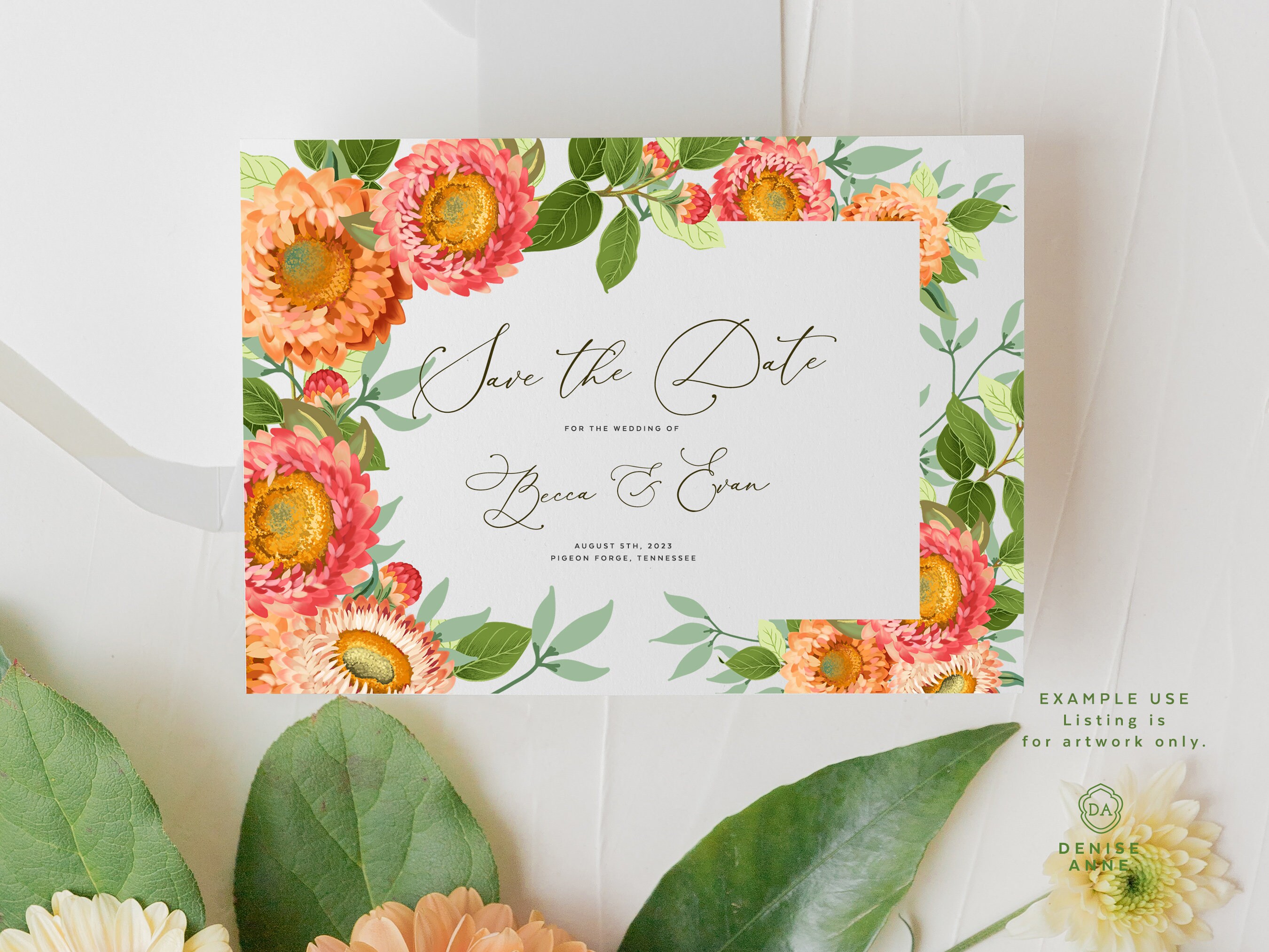 Wildflower Clipart Invitation Border Strawflowers Australian Flowers ...