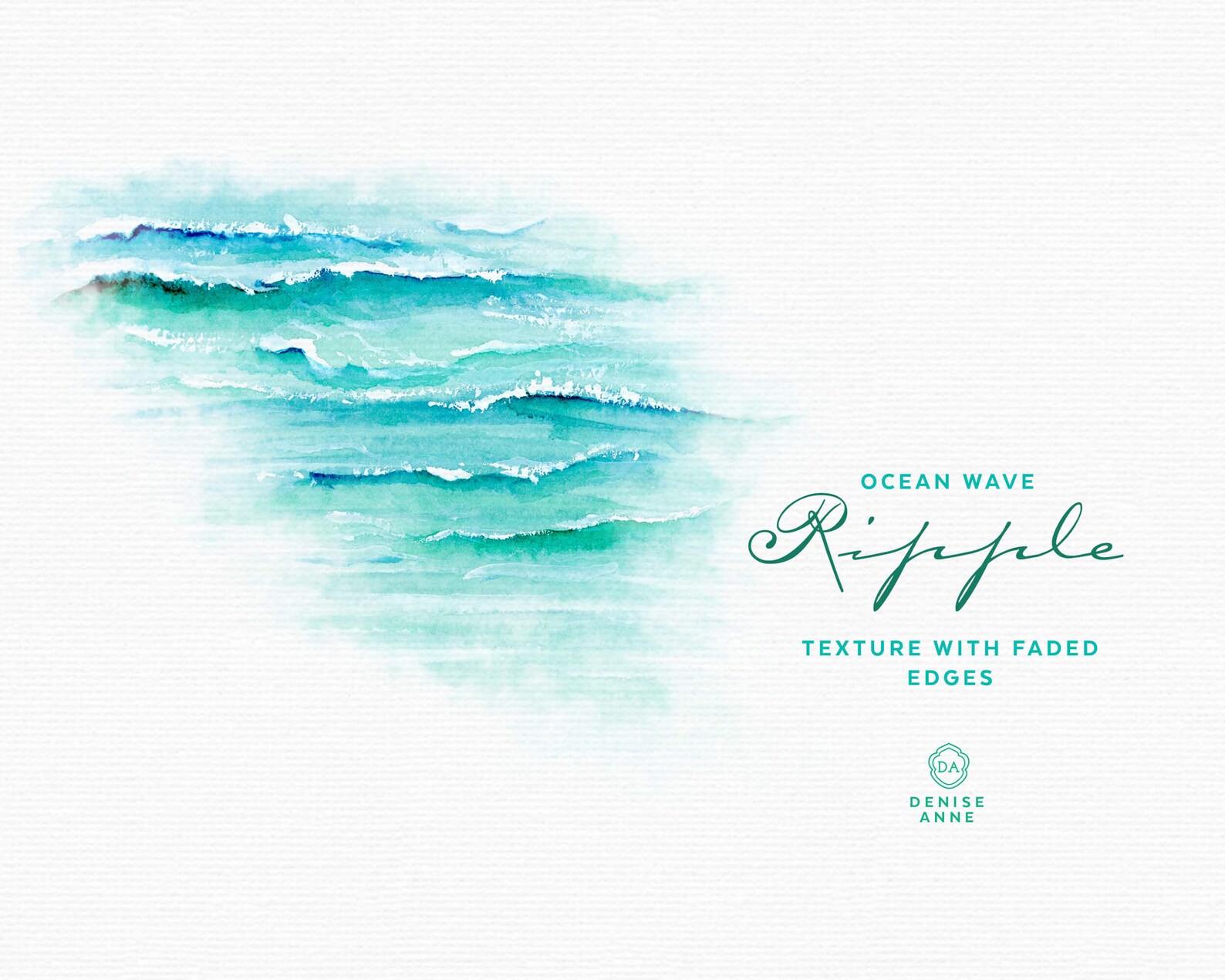 Watercolor Ocean Wave Clipart Beach Clipart Sea Clipart - Etsy