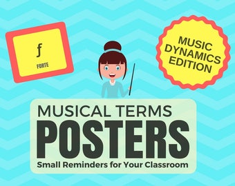 Musical Terms Posters Music Rests Edition - Etsy