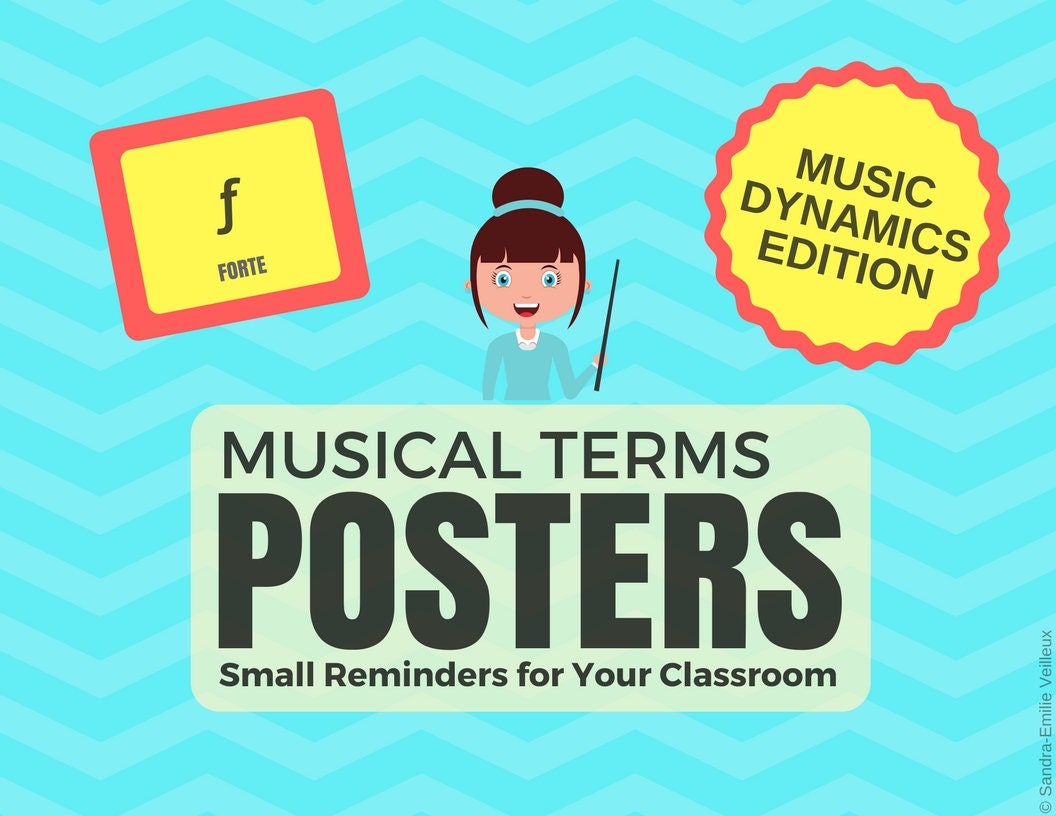 Musical Terms Posters - Music Dynamics Edition - Etsy