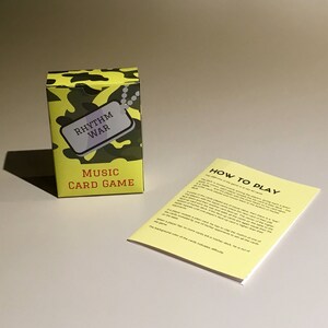 Music Card Game - Rhythm War - Etsy