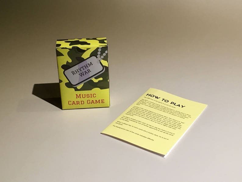 Music Card Game - Rhythm War - Etsy
