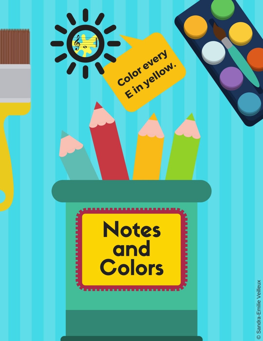 Notes and Colors Rhythms and Notes Identification - Etsy