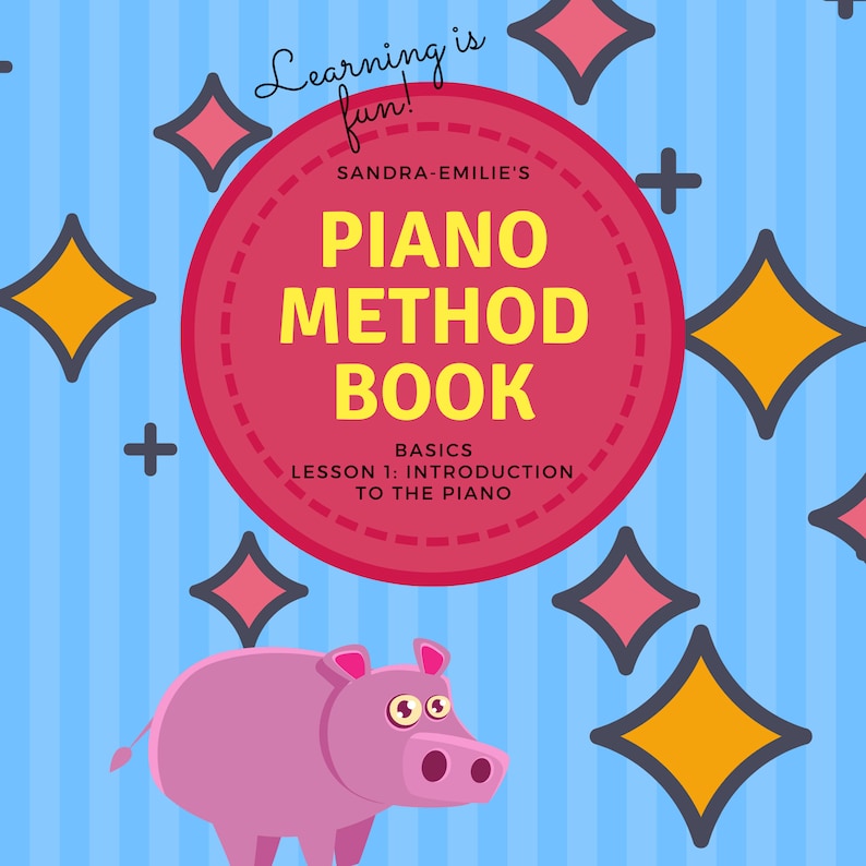 Lesson 1 : Introduction to the Piano FROM Piano Method Book - Basics - Etsy