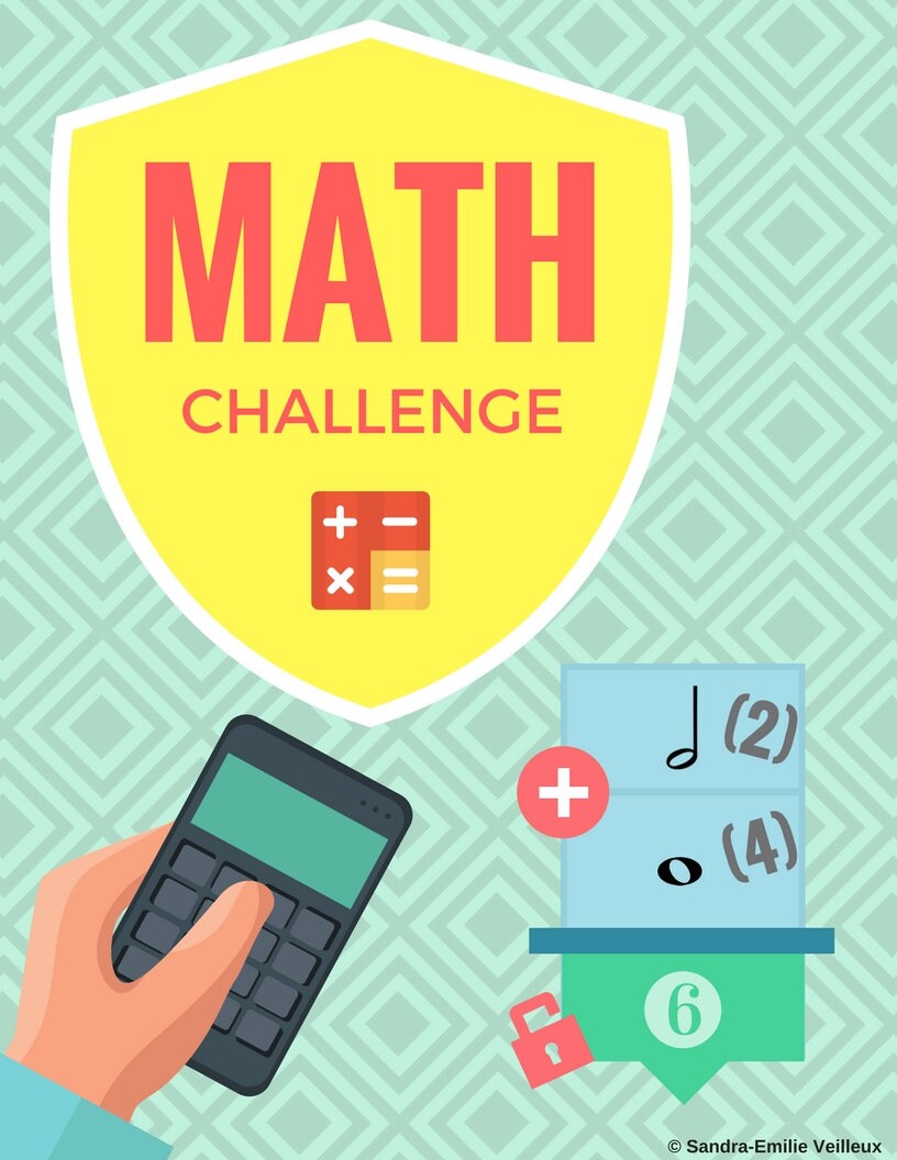Music Rhythms Math Challenge - Etsy