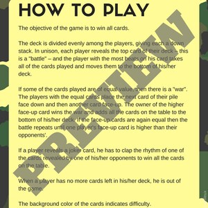 Music Card Game - Rhythm War - Digital Edition - Etsy