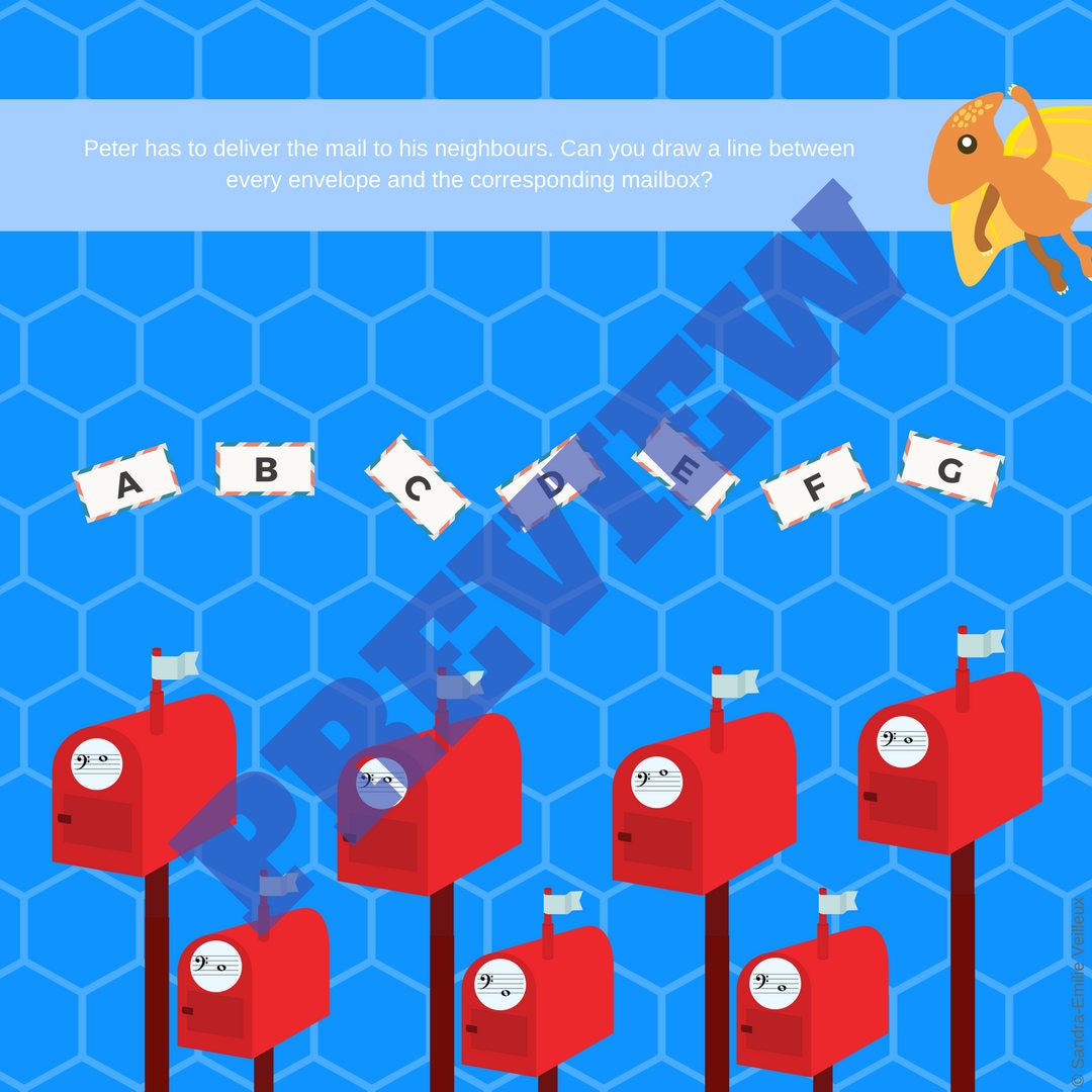 Dinovember Notes Reading Activities Master the Bass Clef - Etsy