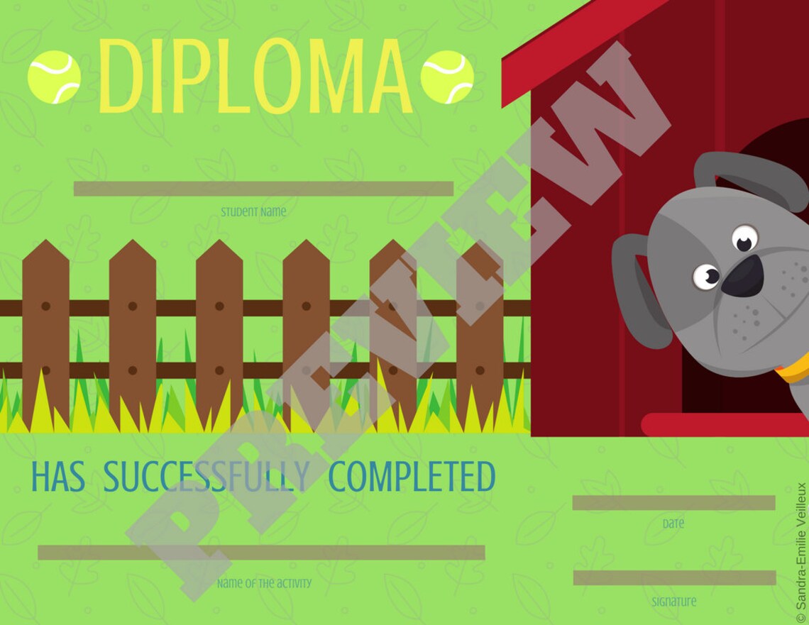 Diploma Dog Edition - Etsy