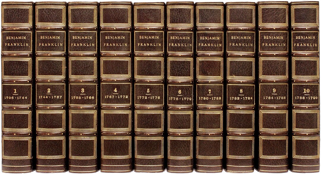 FRANKLIN, Benjamin (john Bigelow - Editor). Complete Works of Benjamin Franklin. (10 Volumes ...
