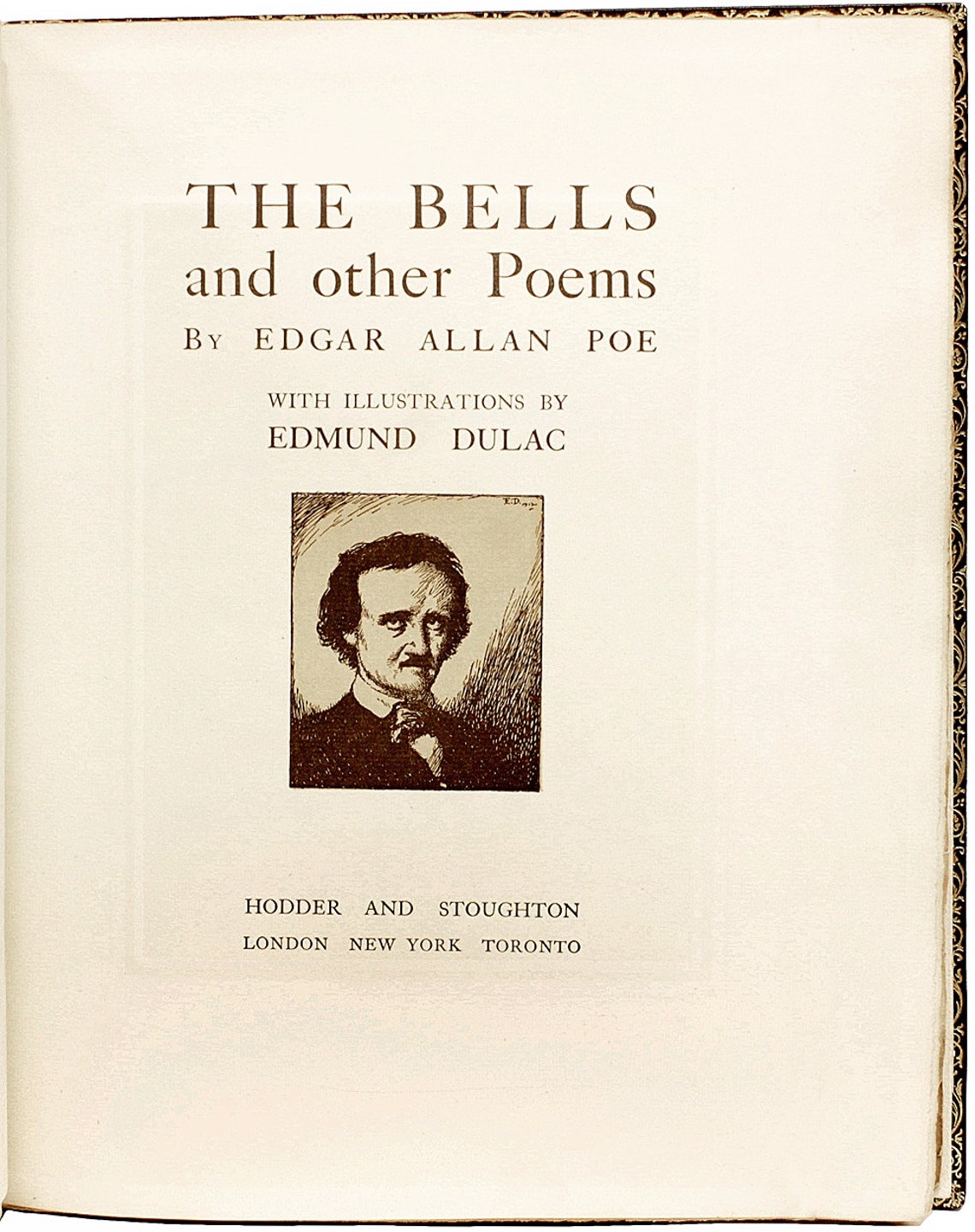 POE, Edgar Allan. the Bells and Other Poems. LIMITED EDITION Signed by ...