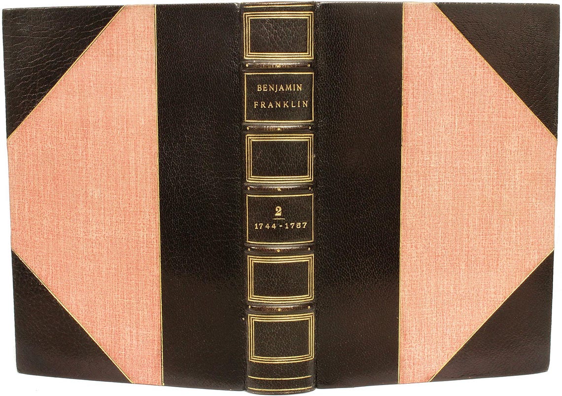 FRANKLIN, Benjamin (john Bigelow - Editor). Complete Works of Benjamin Franklin. (10 Volumes ...