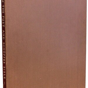 BIBLE; Latin; Vulgate. BIBLIA LATINA - Fust and Schoeffer 48-line Bible Leaf. (mainz: Johann ...