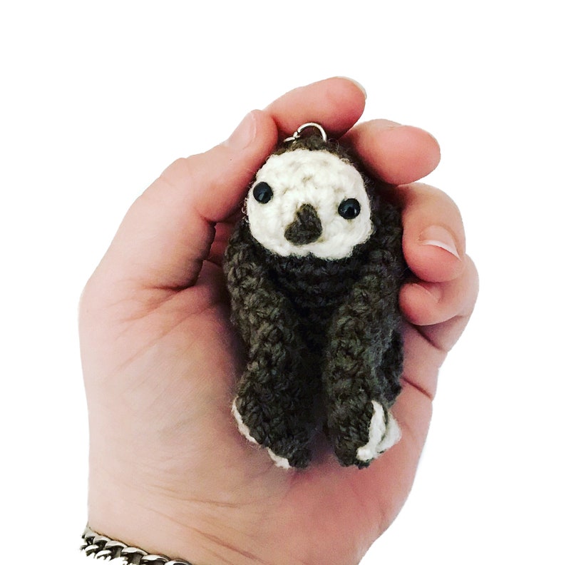 Tiny Baby Sloth Crochet Toy Keychain Gift Amigurumi Toy - Etsy