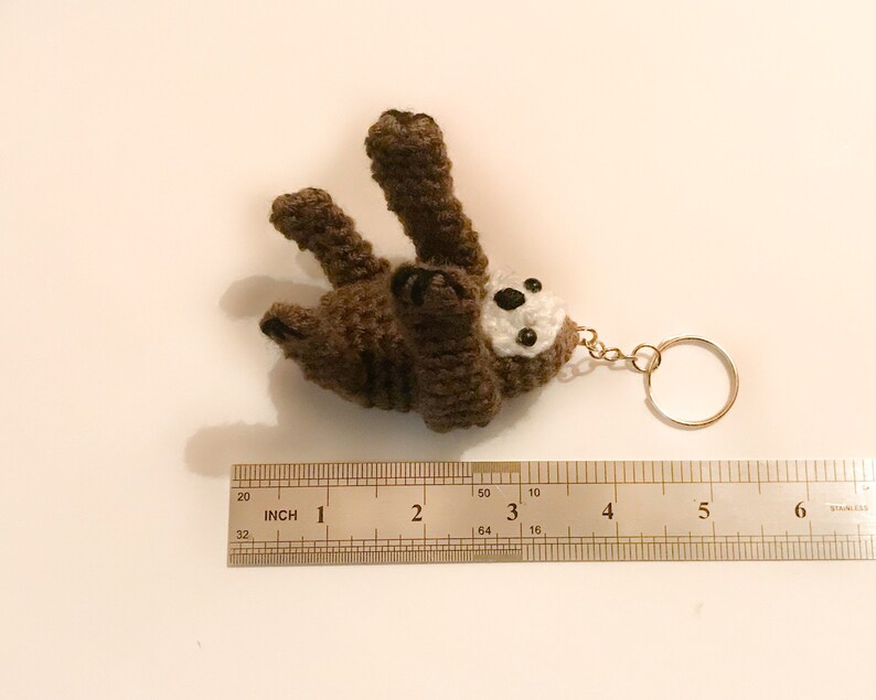 Tiny Baby Sloth Crochet Toy Keychain Gift Amigurumi Toy - Etsy