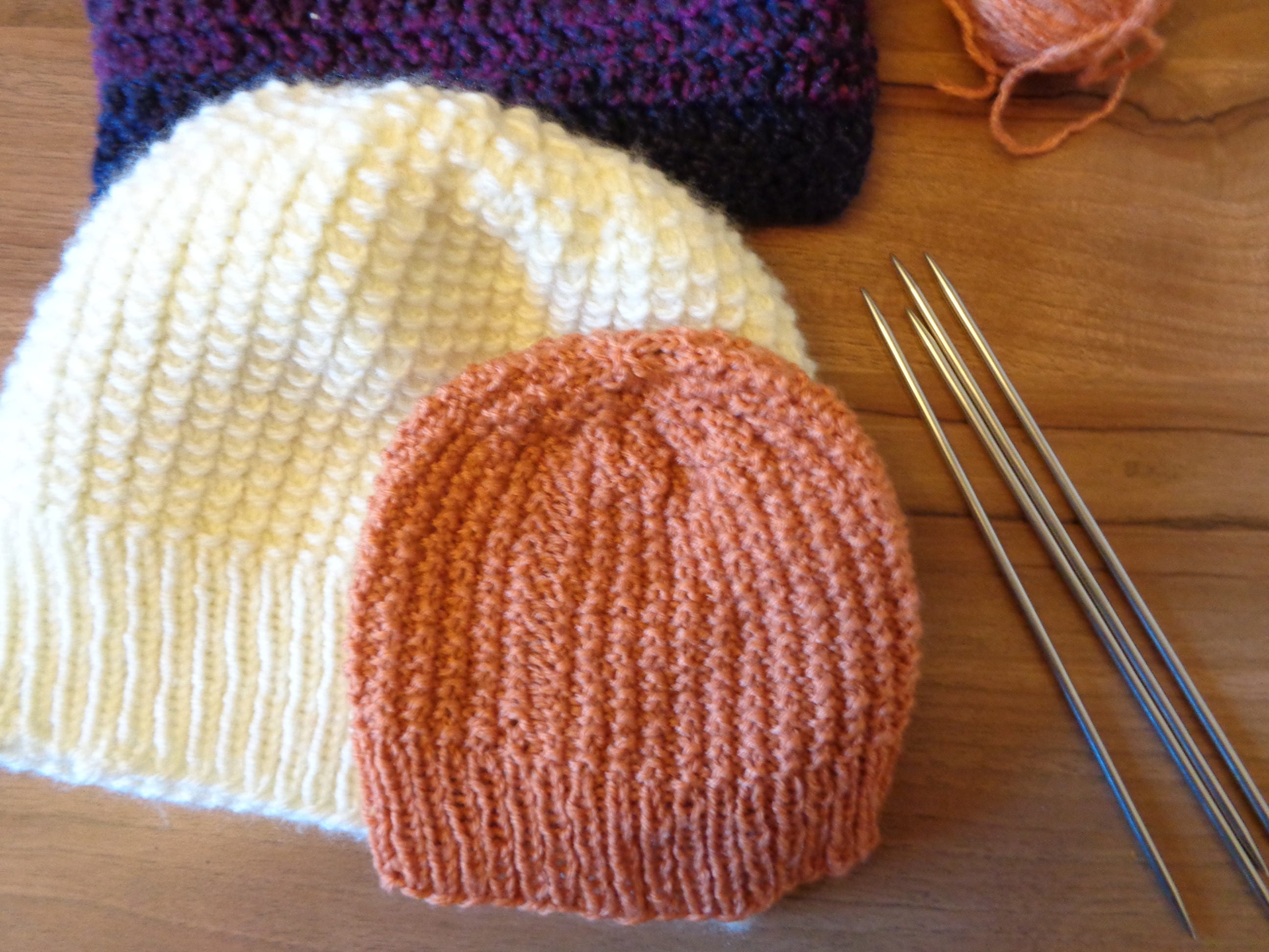 Reversible Rice Stitch Beanie Hat Pattern - Reversible Baby Beanie ...