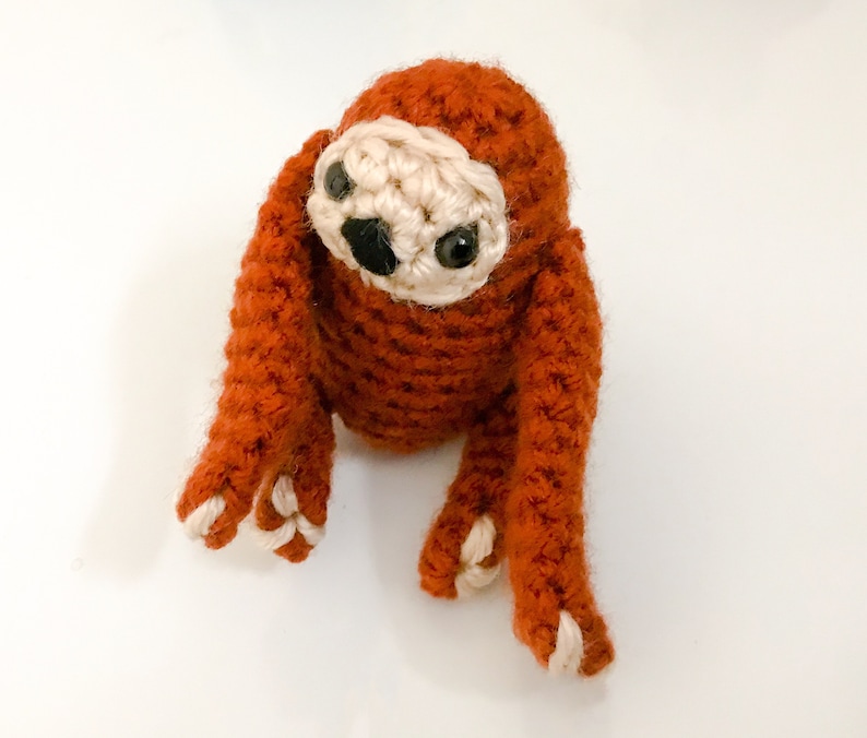 Tiny Baby Sloth Crochet Toy Keychain Gift Amigurumi Toy - Etsy