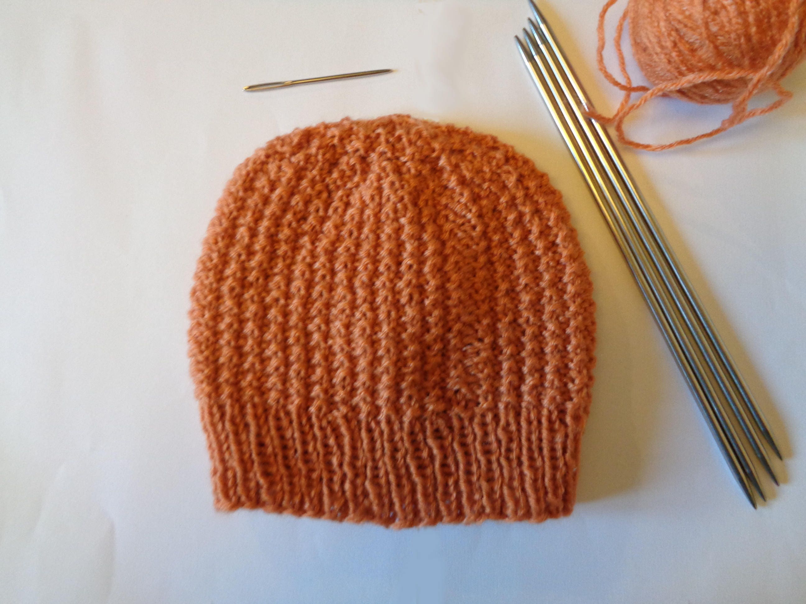 Reversible Rice Stitch Beanie Hat Pattern - Reversible Baby Beanie ...