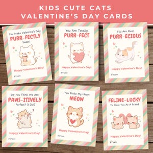 Cat Valentine's Day Cards | Kitten Valentine's Cards | Printable ...