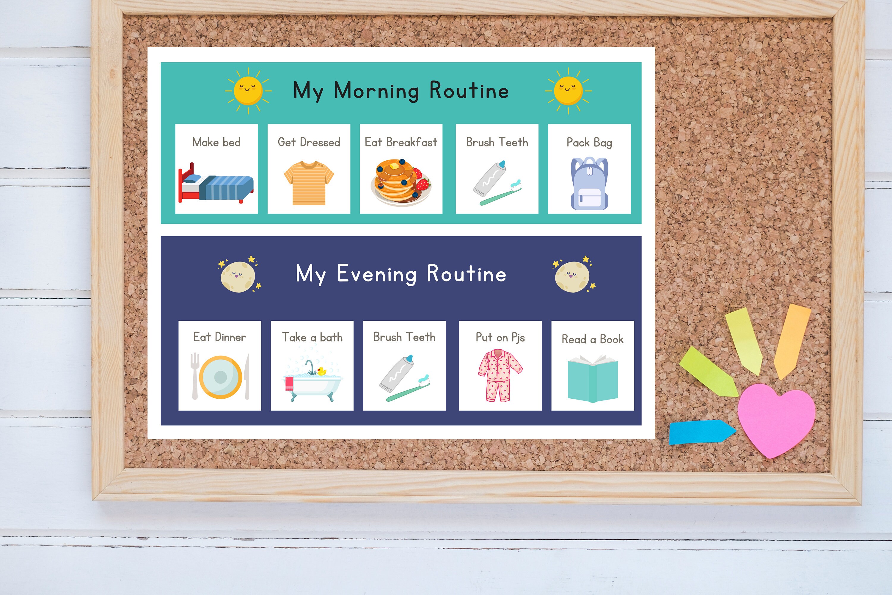 DIGITAL Kids Routine Chart Routine Chart Kids Daily Checklist Routine ...
