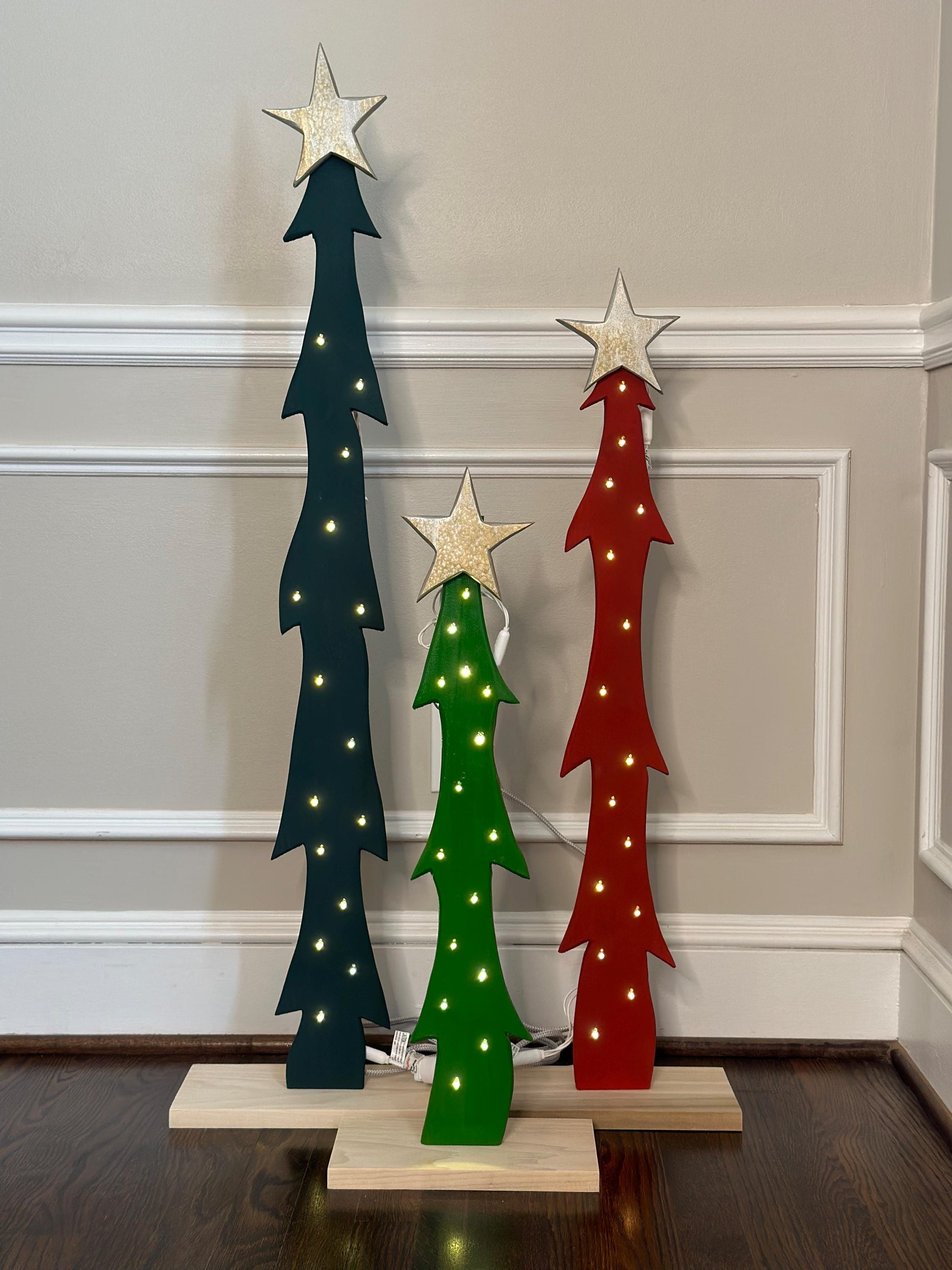 Farmhouse Wood Christmas Trees | Porch Decor | Farmhouse Christmas ...