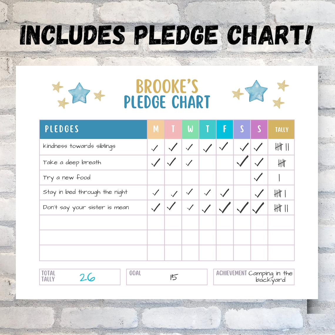 DIGITAL Kids Routine Chart Kids Challenge Chart Kids Book Reading Log ...