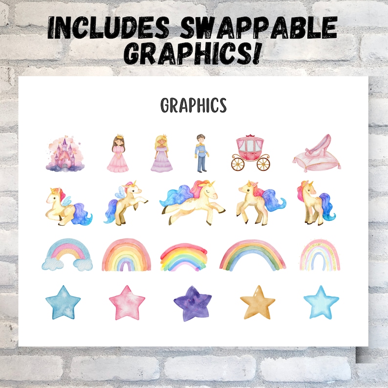 DIGITAL Kids Routine Chart Kids Challenge Chart Kids Book Reading Log ...