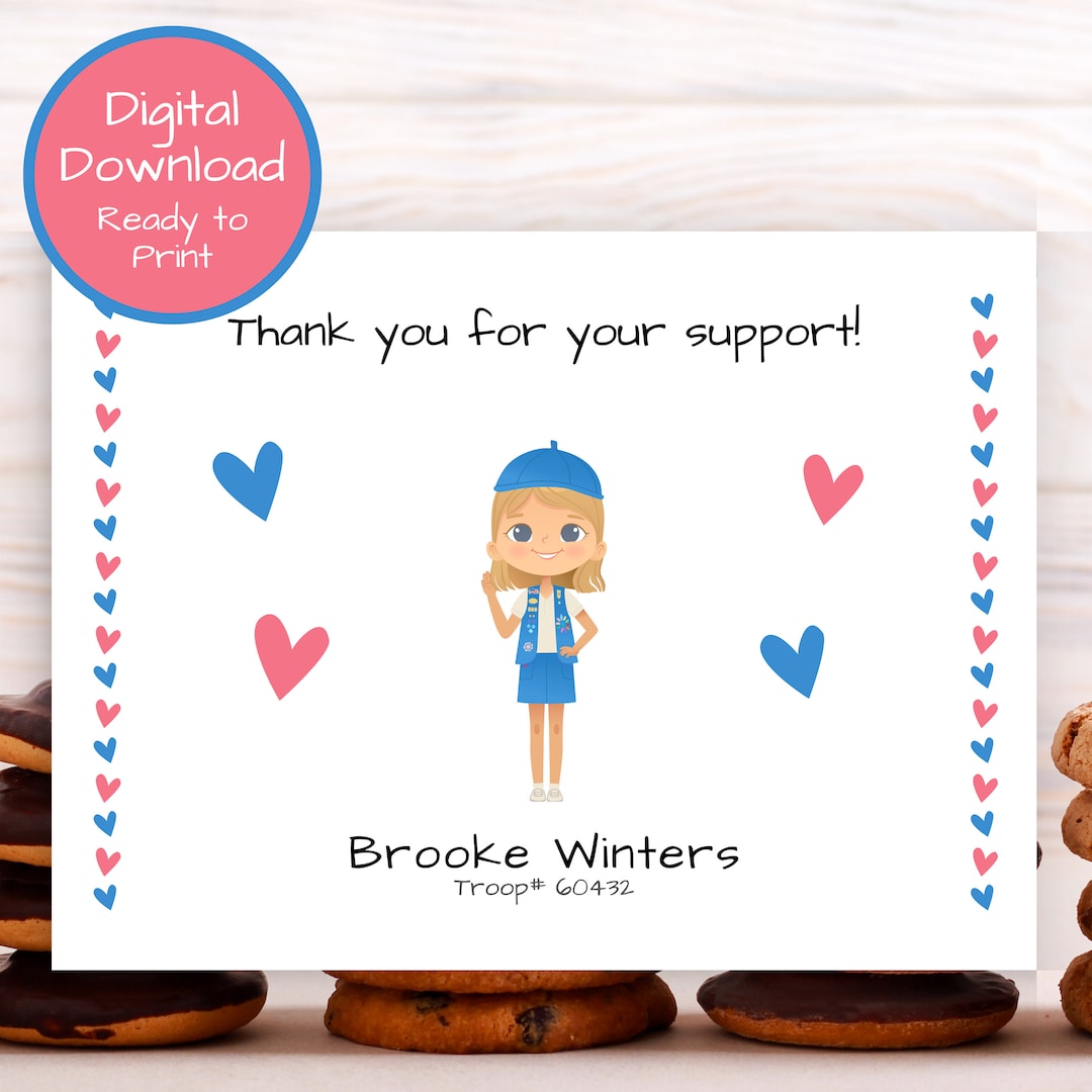 DIGITAL Scout Thank You Tags | Thank You Tags | Scout Gift Tags ...