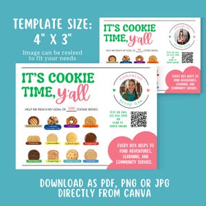 Digital Scout Cookie Sales Flyer Scout Cookies Order Form ABC and LBB ...