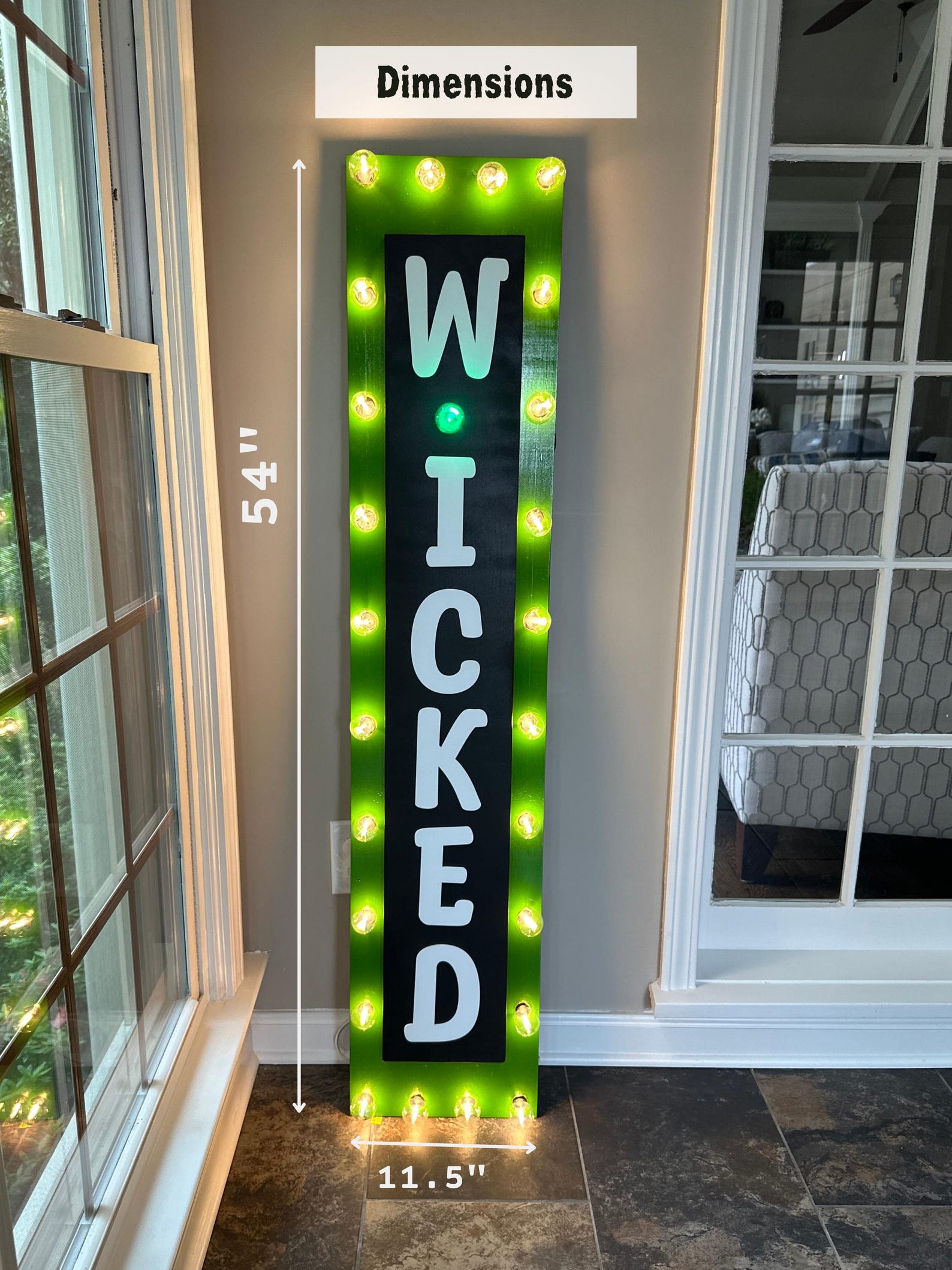 Wicked Light up Sign | Halloween Sign | Spooky Porch Decor | Yard Decor ...