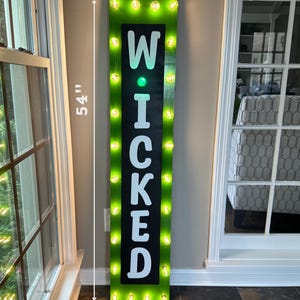 Wicked Light up Sign | Halloween Sign | Spooky Porch Decor | Yard Decor ...