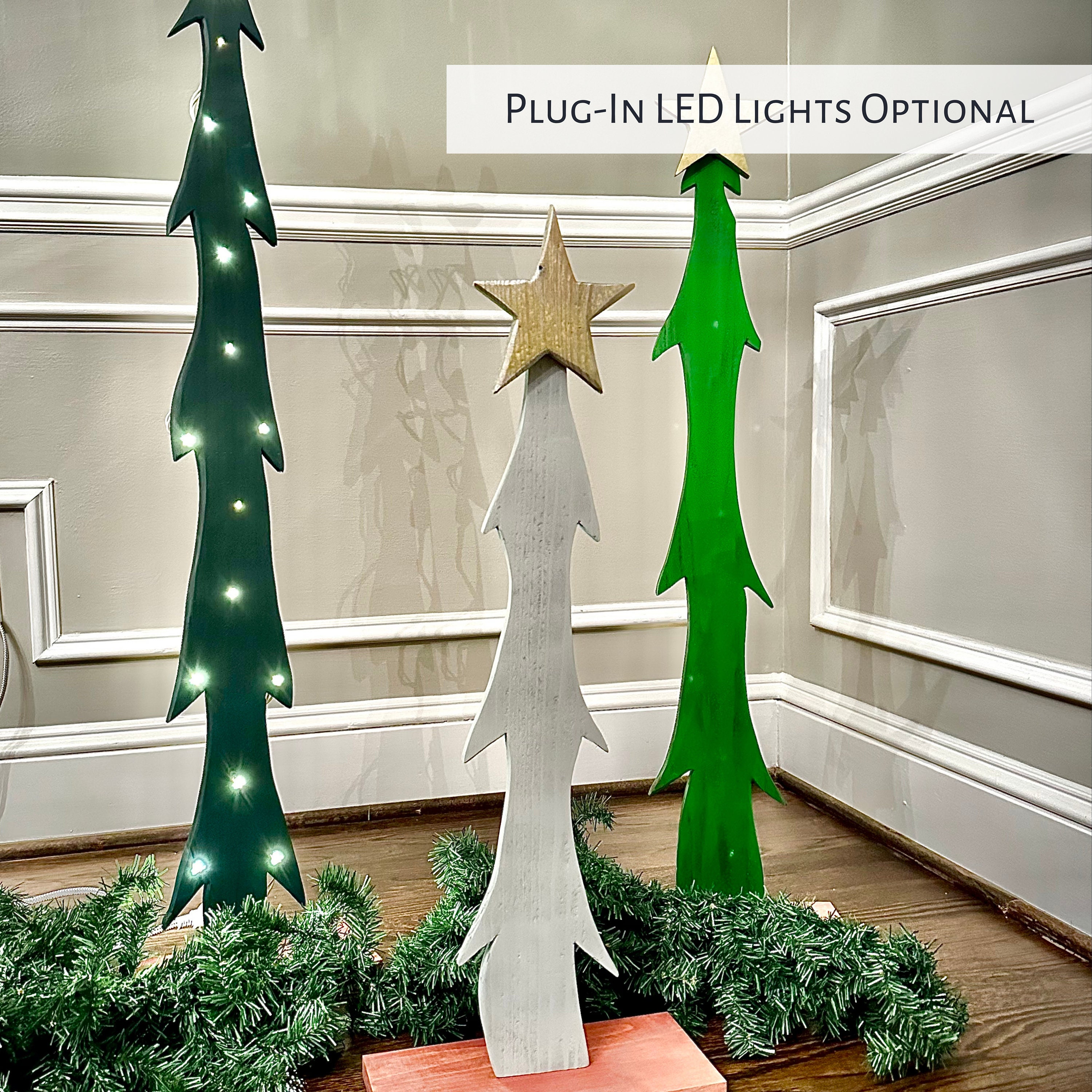 Farmhouse Wood Christmas Trees | Porch Decor | Farmhouse Christmas ...