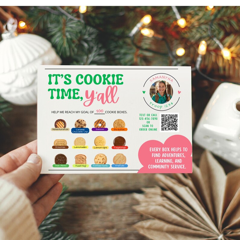 Digital Scout Cookie Sales Flyer Scout Cookies Order Form ABC and LBB ...