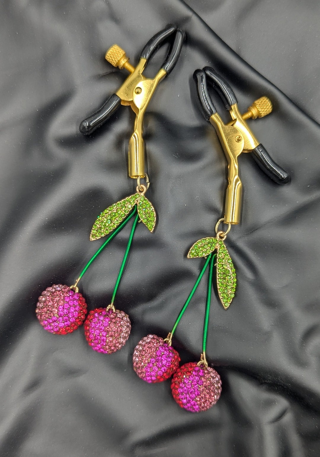 Sparkling Cherry Nipple Clamps, BDSM Toy - Etsy