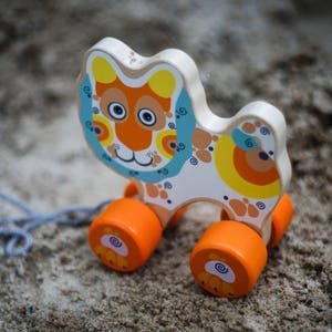 Wooden Toy/ Toy on Wheels / Toy on the String / Push & Pull - Etsy