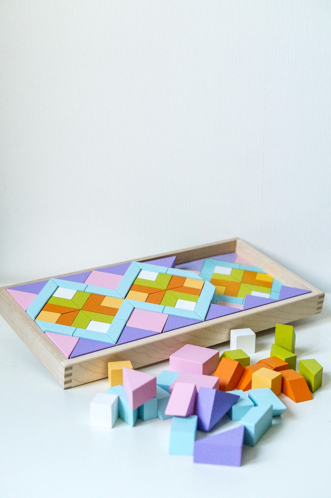 Shapes and Colors Puzzle Toy/ Educational Toy / Wooden Toy /shapes and ...
