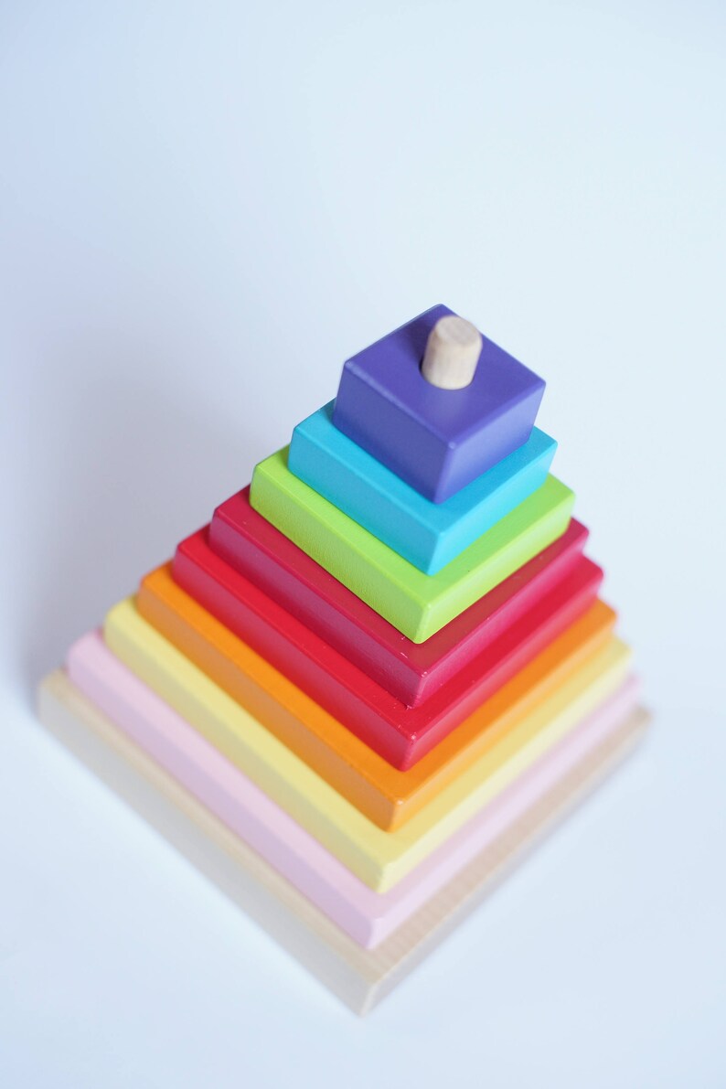 Wooden Pyramid / Wooden Constructor / Pyramid / Educational - Etsy