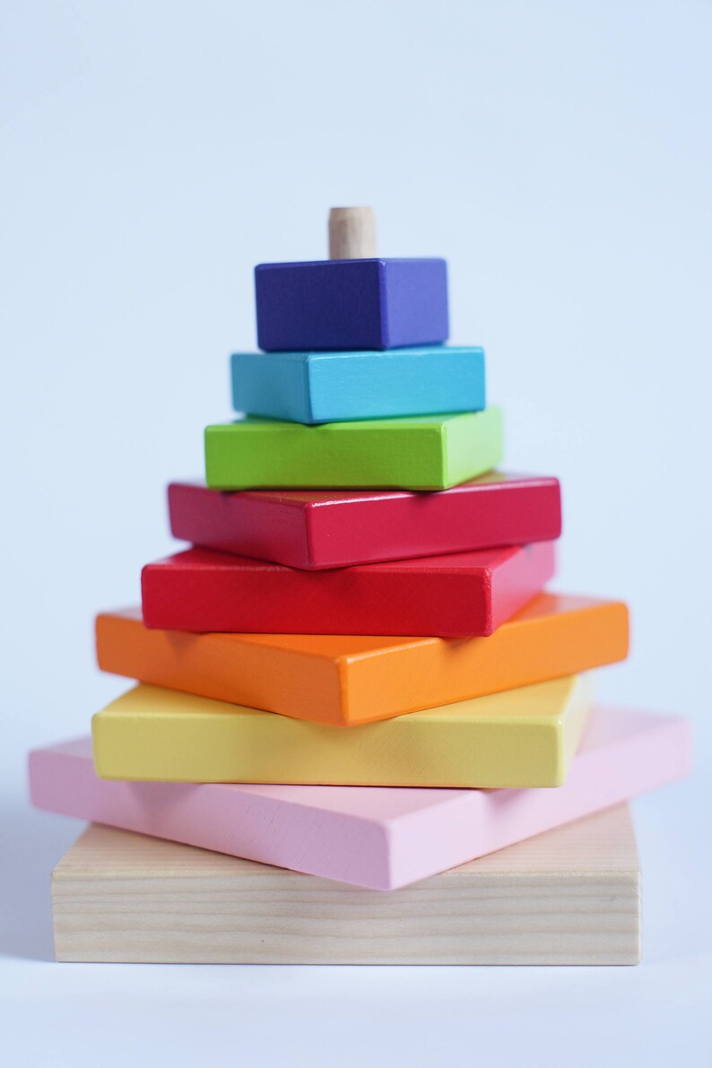 Wooden Pyramid / Wooden Constructor / Pyramid / Educational - Etsy