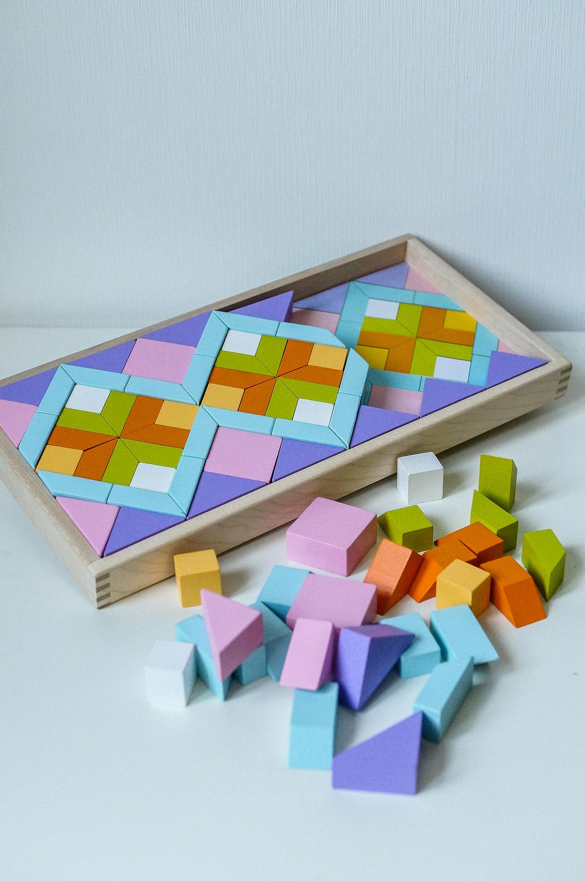 Shapes and Colors Puzzle Toy/ Educational Toy / Wooden Toy - Etsy