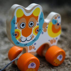 Wooden Toy/ Toy on Wheels / Toy on the String / Push & Pull - Etsy