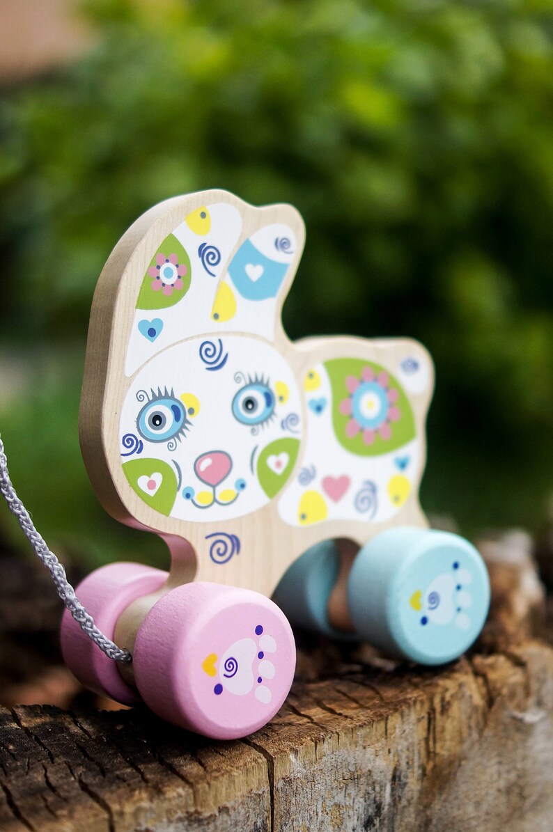 Push and Pull Toy / Wooden Car / Toy on Wheels / Toy on the - Etsy